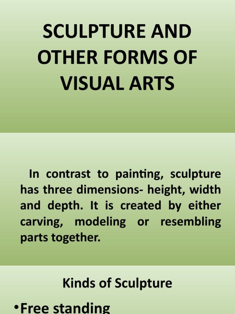 Types and Forms of Sculpture Art | PDF | Relief | Sculpture