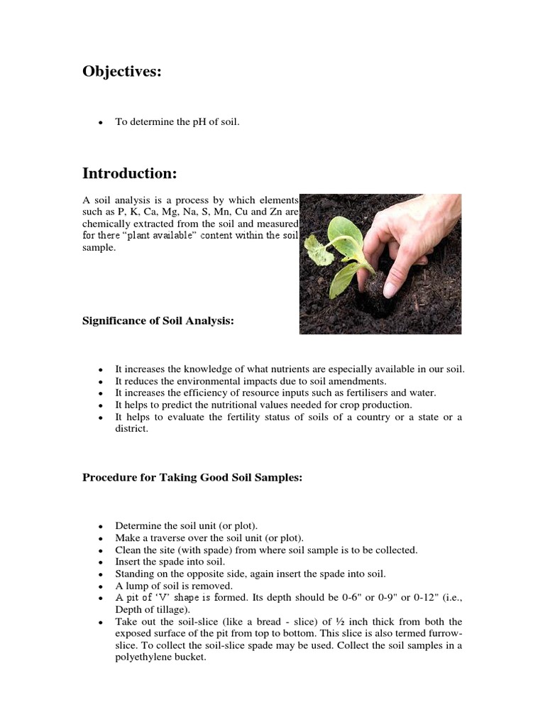 Objectives | PDF | Ph | Plant Nutrition