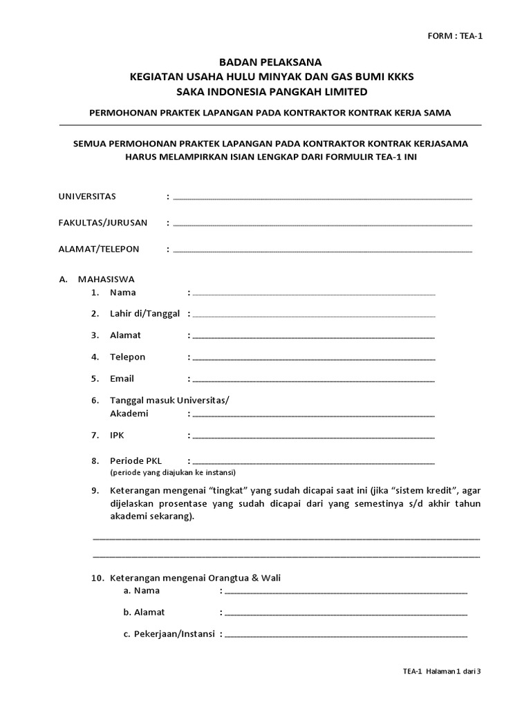 Form TEA 1 PDF | PDF