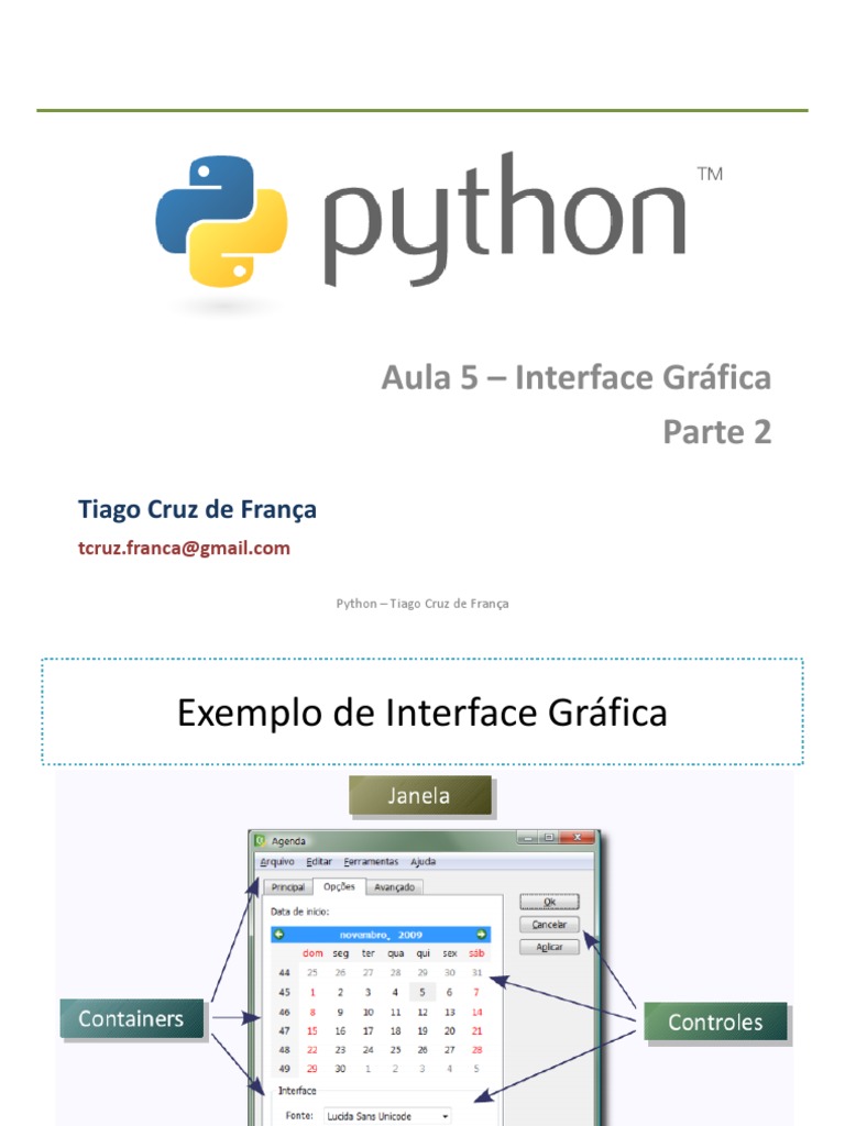 França - Aula 5 - Interface Gráfica Parte 2 | PDF | Janela (informática ...