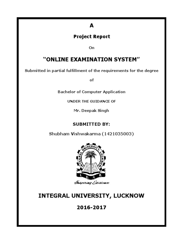 An Analysis of Three Student Projects on Online Examination Systems ...