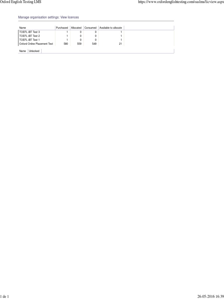 Oxford English Testing LMS | PDF