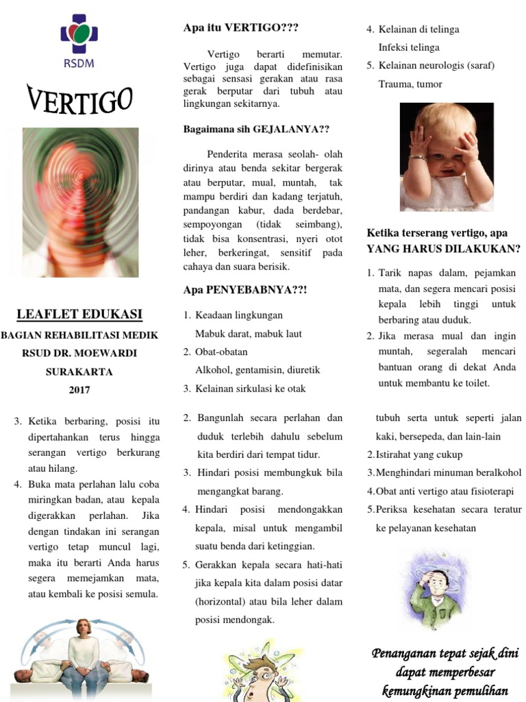 Leaflet Penyuluhan Vertigo | PDF