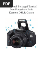 Mengenali Fungsi Tombol Dan Bagian Kamera DSLR | PDF | Komputer