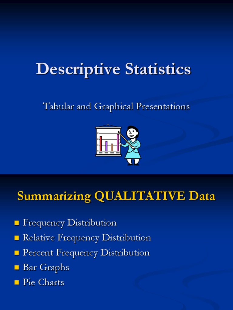 Ch2 - Descriptive Statistics - Tabular and Graphical Presentations | PDF | Histogram | Chart