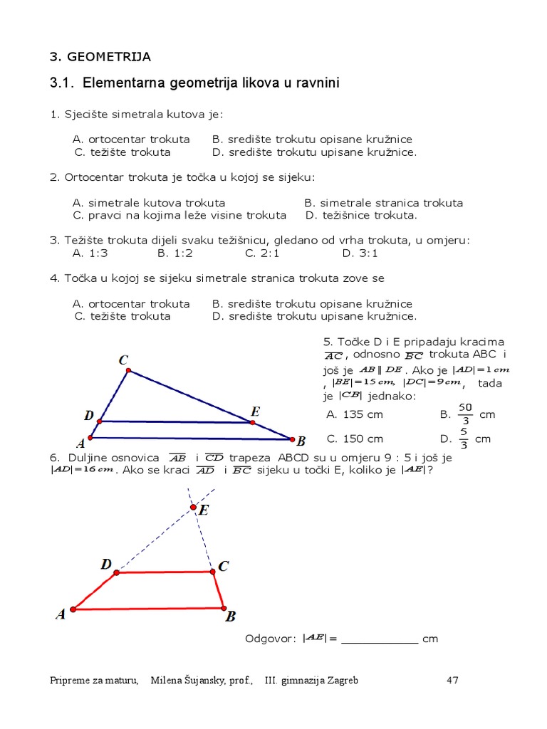 EM 9 Planimetrija | PDF