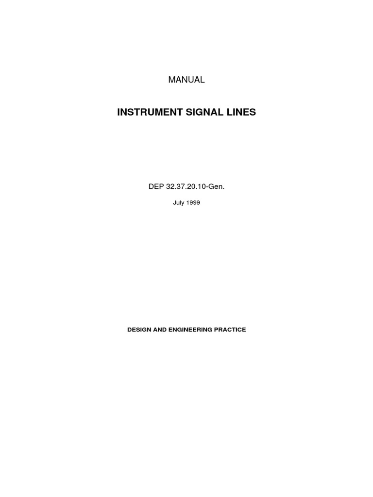 32.37.20.10 Instrument Signal Lines | PDF | Coaxial Cable | Cable