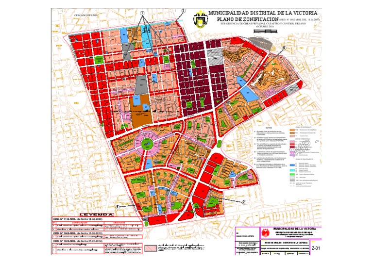 Plano de Zonificación Del Distrito de La Victoria | PDF