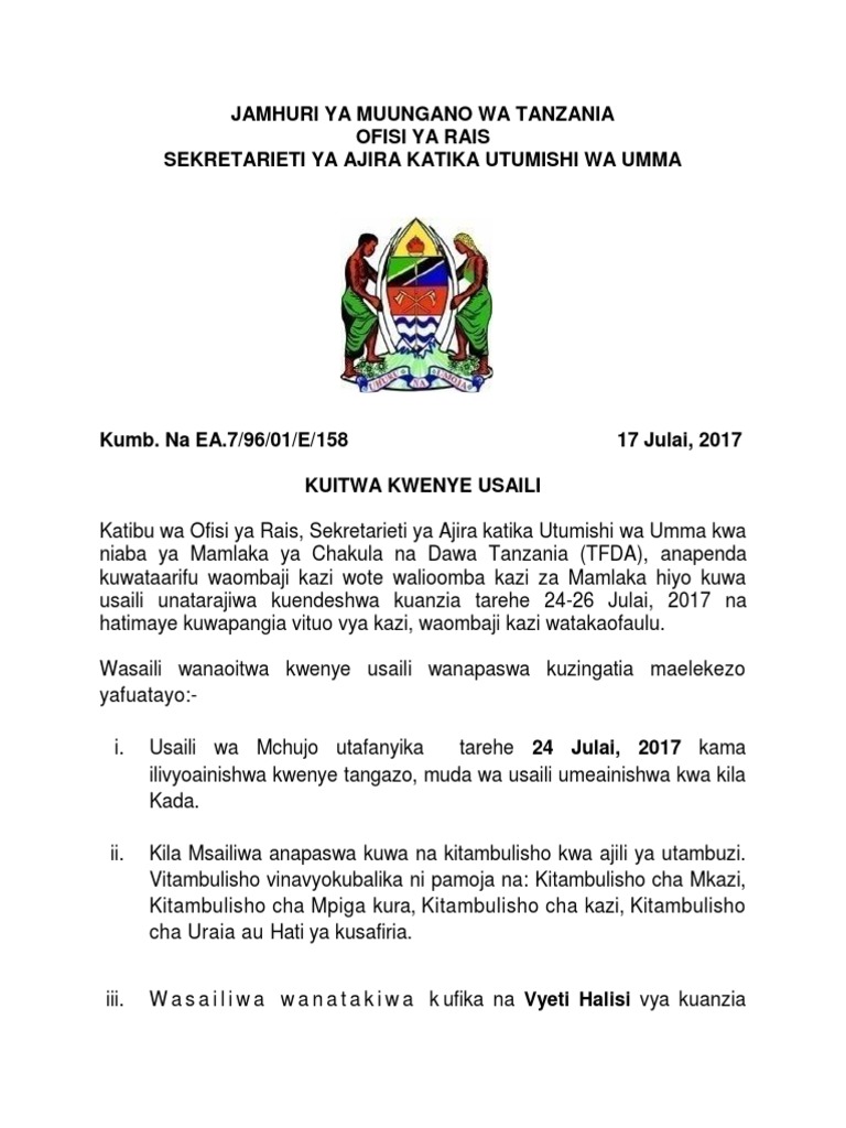 TFDA Interview | PDF