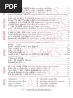 Gourmet Grill Menu Highlights | PDF | Salad | Food And Drink