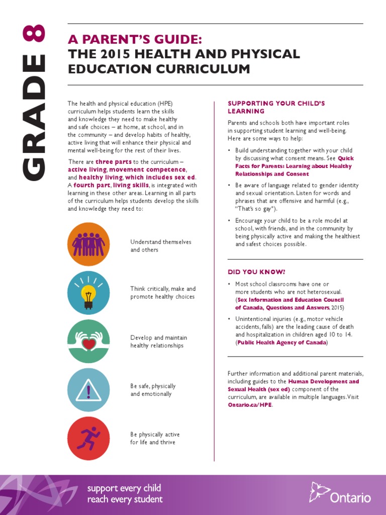 Grade 8 Health Physical Education | PDF | Human Sexual Activity | Sex ...