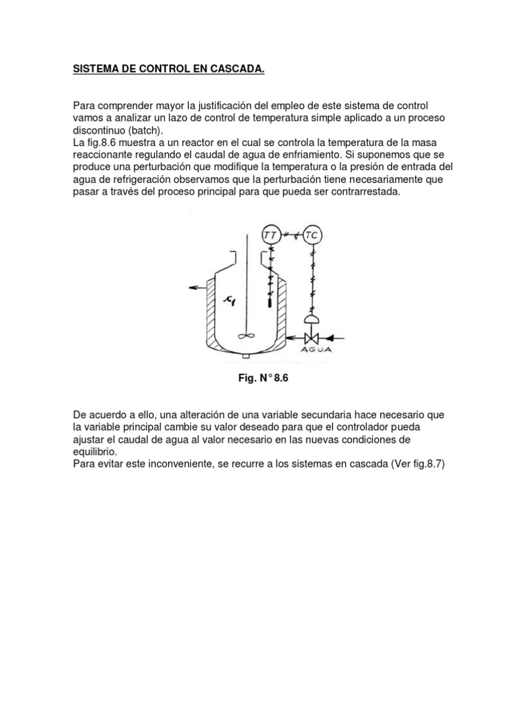 Sistema de Control en Cascada | PDF | Sistema de control | Refrigeración