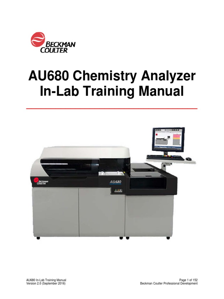 Au680 Manual Operator | PDF | Menu (Computing) | Calibration