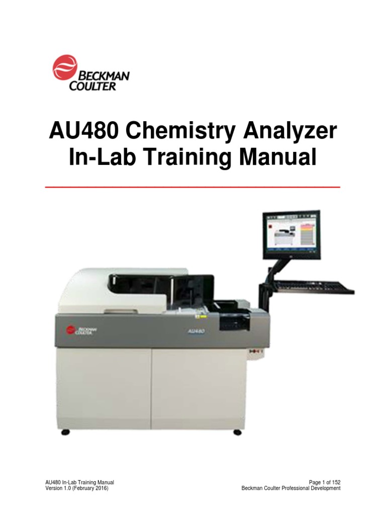 AU480 Chemistry Analyzer Training Manual | PDF | Portable Document ...