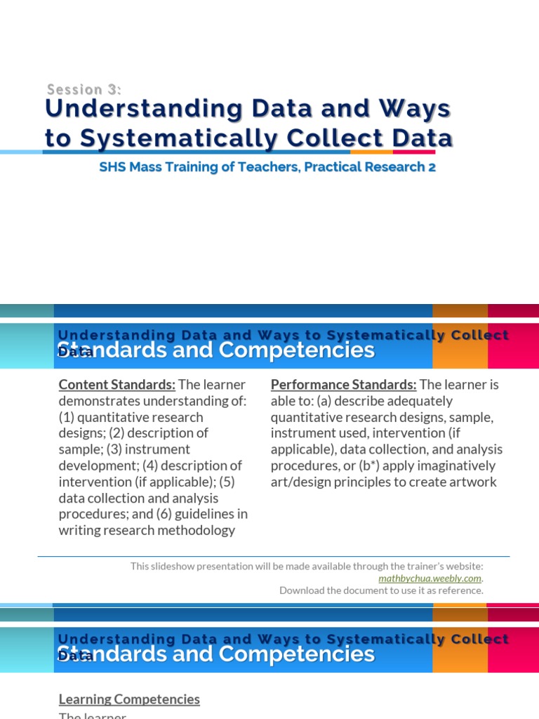 understanding data and ways to systematically collect it | Sampling (Statistics) | Validity ...