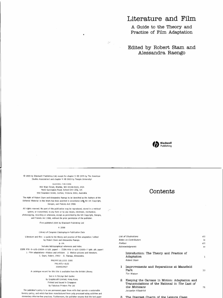 Stam Intro Theory and Practice of Adaptation PDF | PDF | Home & Garden