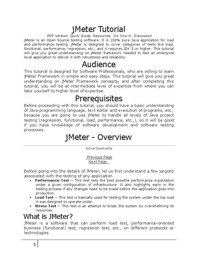 JMeter Tutorial | PDF | Java (Programming Language) | File Transfer Protocol
