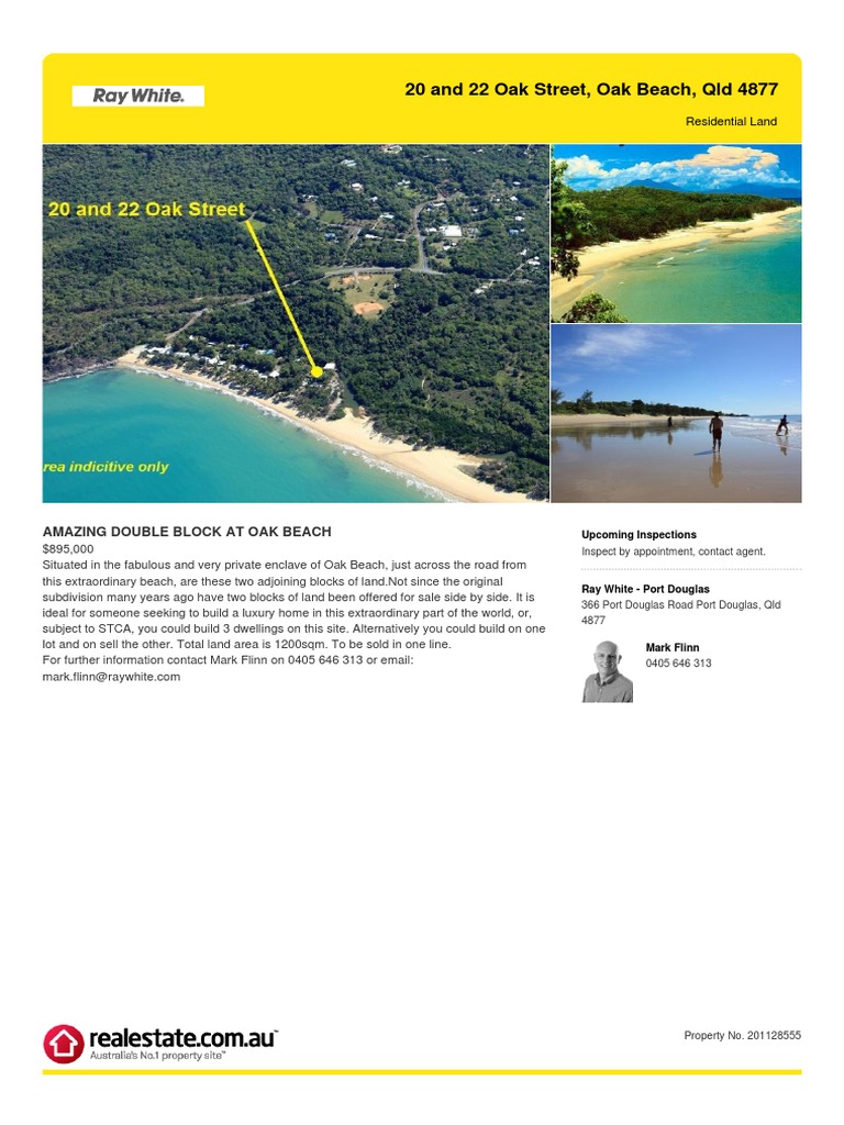 20 and 22 Oak Street, Oak Beach, QLD 4877 | PDF