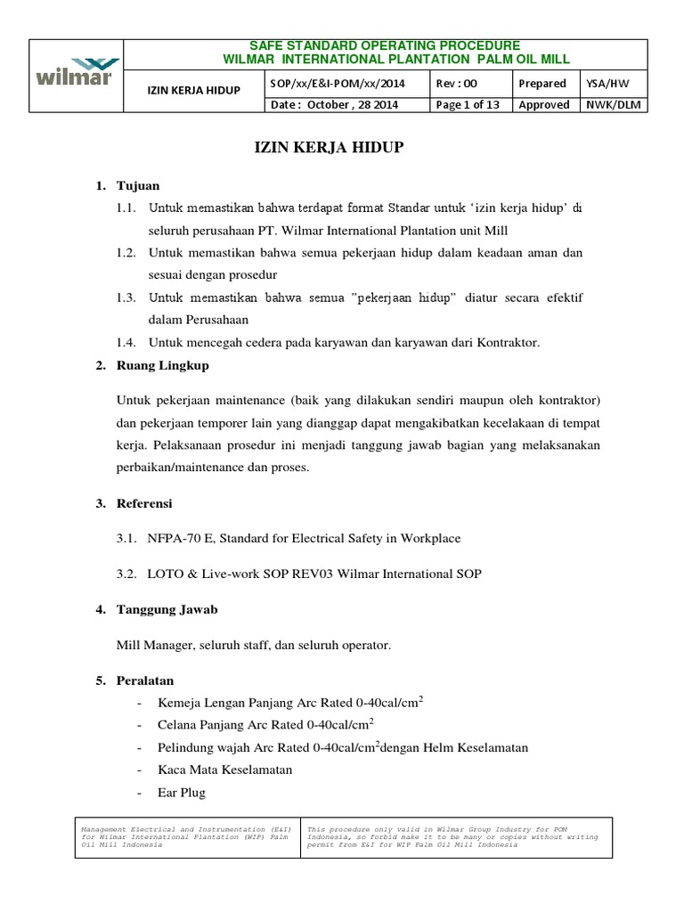 4 Sop Live Work Permit | PDF