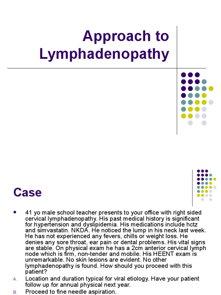 Evaluating Cervical Lymphadenopathy | PDF | Lymphatic System | Lymph Node