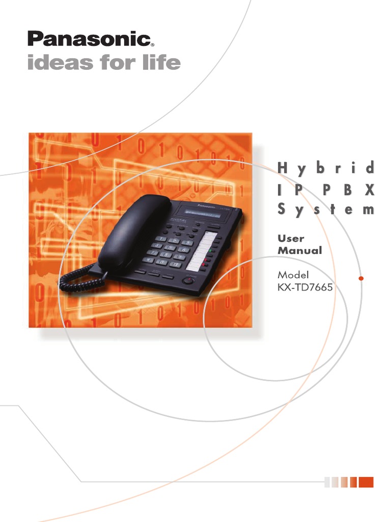 KX T7665 | PDF | Telephone | Electrical Wiring