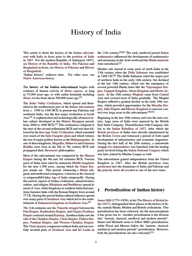 History of India | PDF | Ashoka | South Asia
