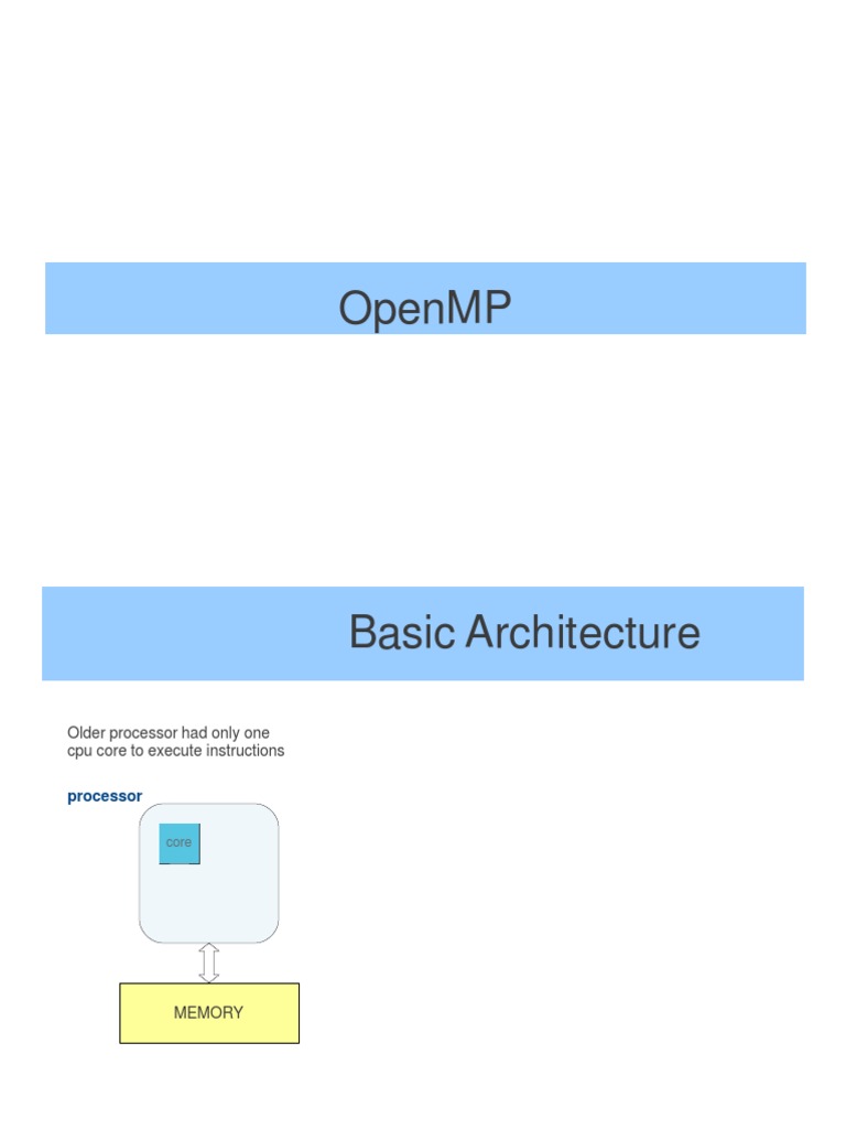 OpenMP Presentation | PDF | Thread (Computing) | Multi Core Processor OpenMP Presentation | PDF | Thread (Computing) | Multi Core Processor