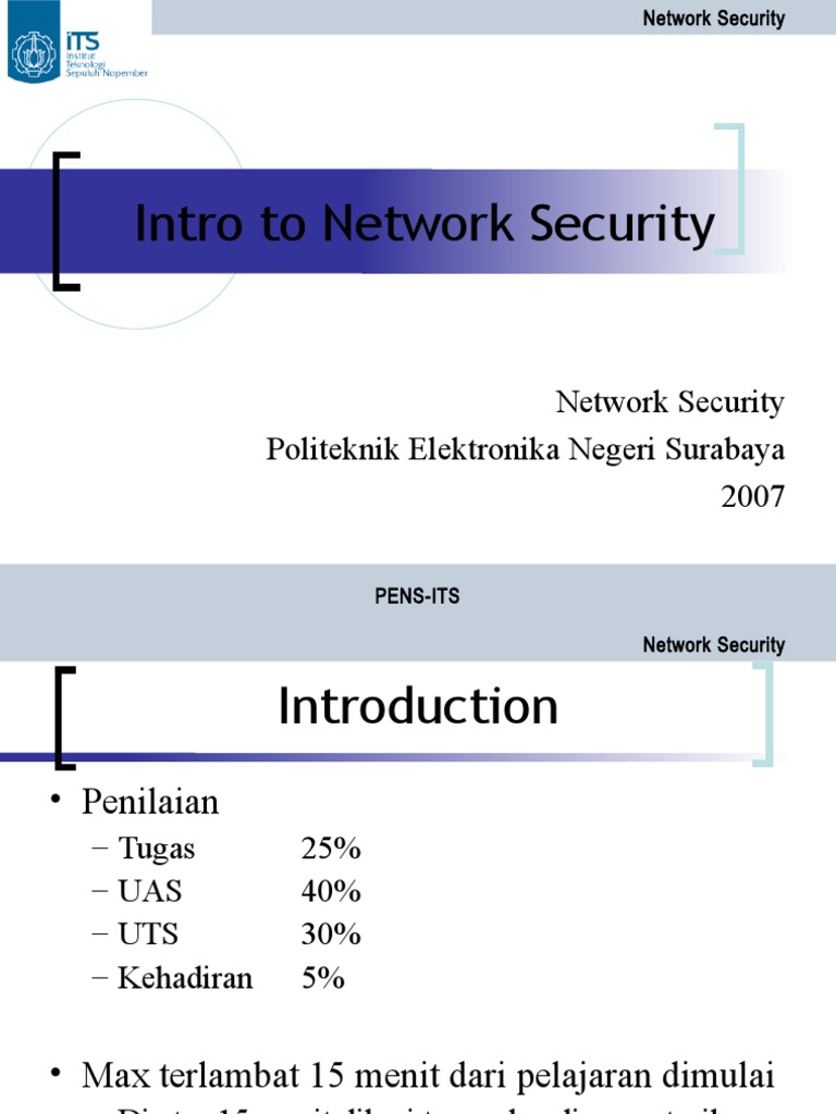 Modul 1 Intro To Network Security Pdf Denial Of Service Attack