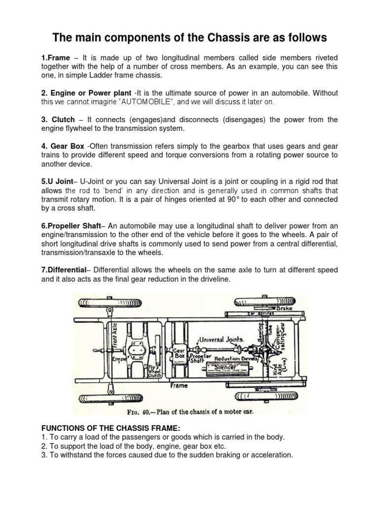 Auto Chassis Notes | PDF | Tire | Axle