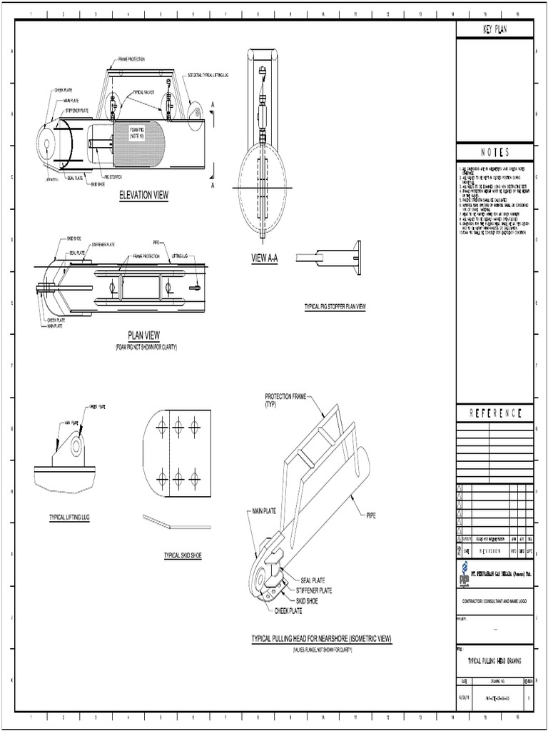 5.typical Pulling Head Drawing-Layout | PDF