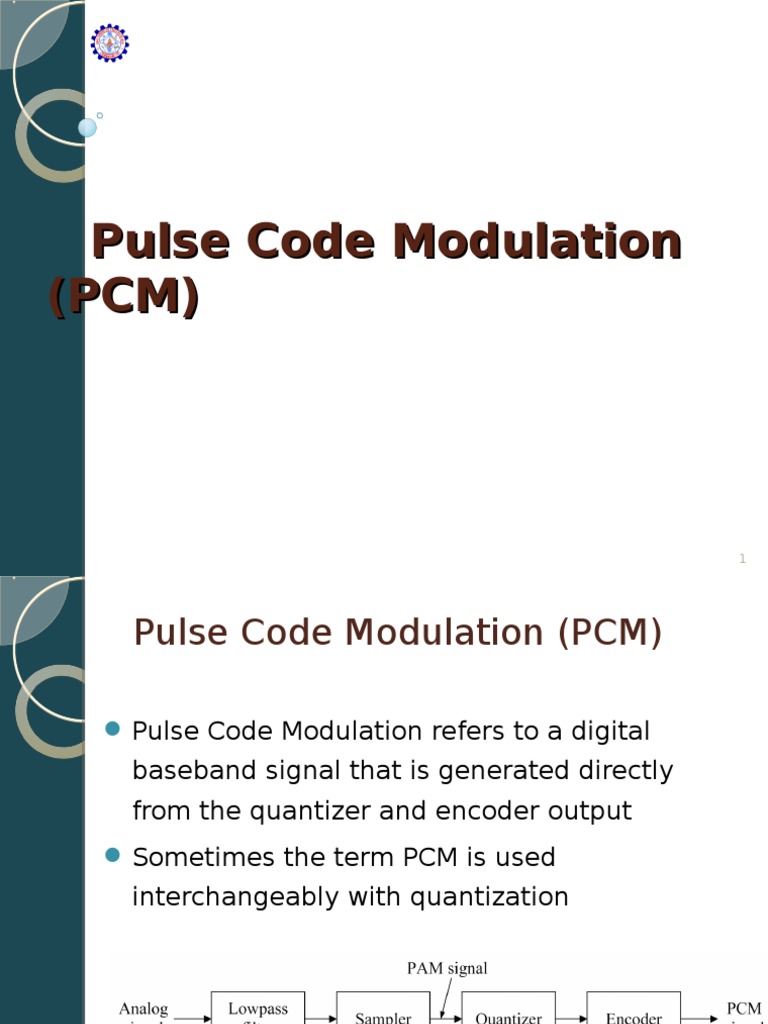 Pulse Code Modulation (PCM) | PDF | Modulation | Sampling (Signal Processing)
