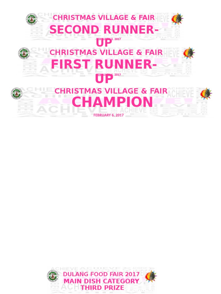 First Runner-UP: Champion | PDF