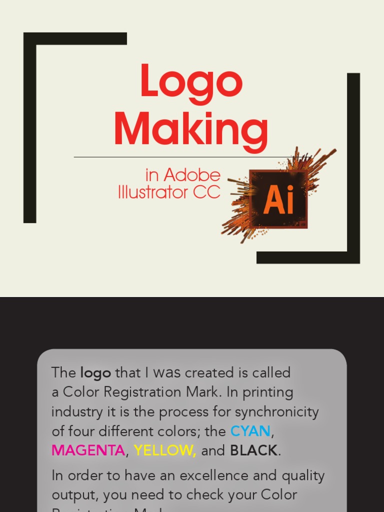 Logo Making in Adobe Illustrator CC | PDF | Rectangle | Adobe Illustrator