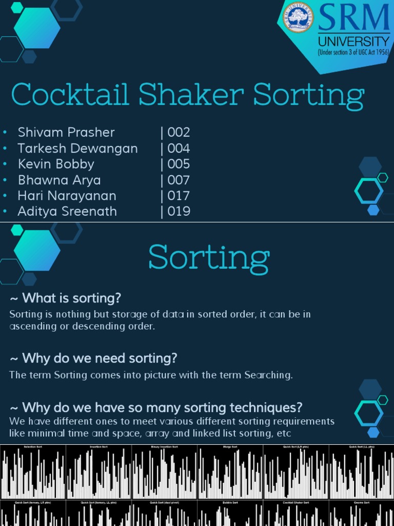 Cocktail Sort | Download Free PDF | Mathematical Concepts | Algorithms