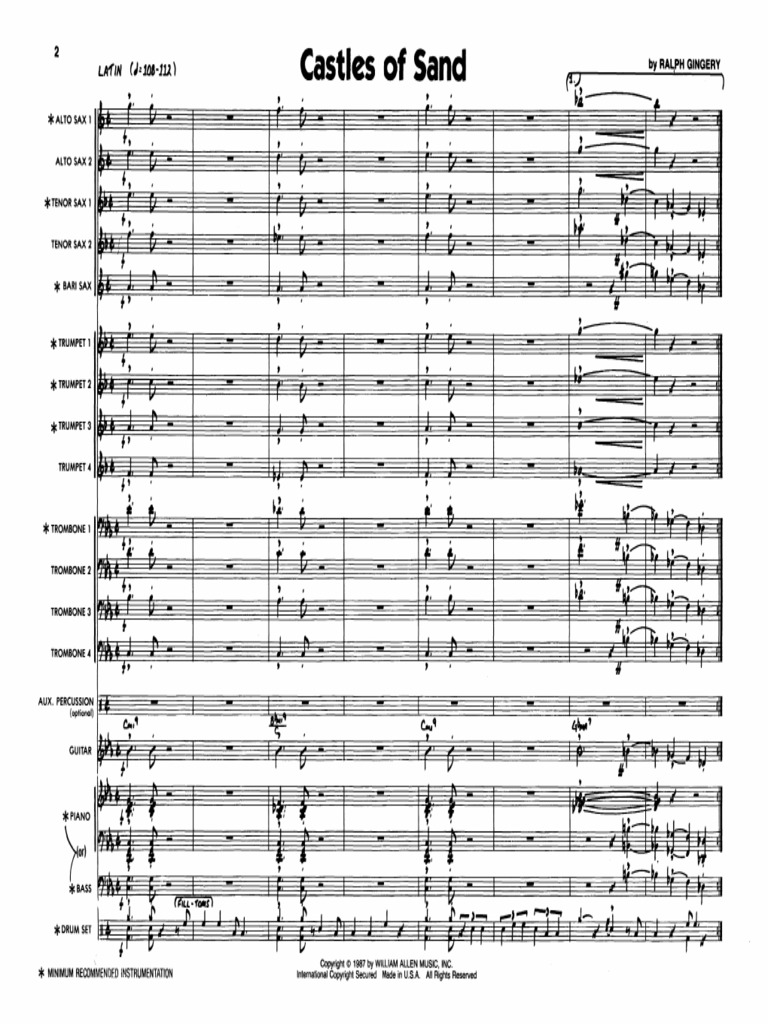 Castles of Sand (Ralph Gingery) Latin PDF | PDF