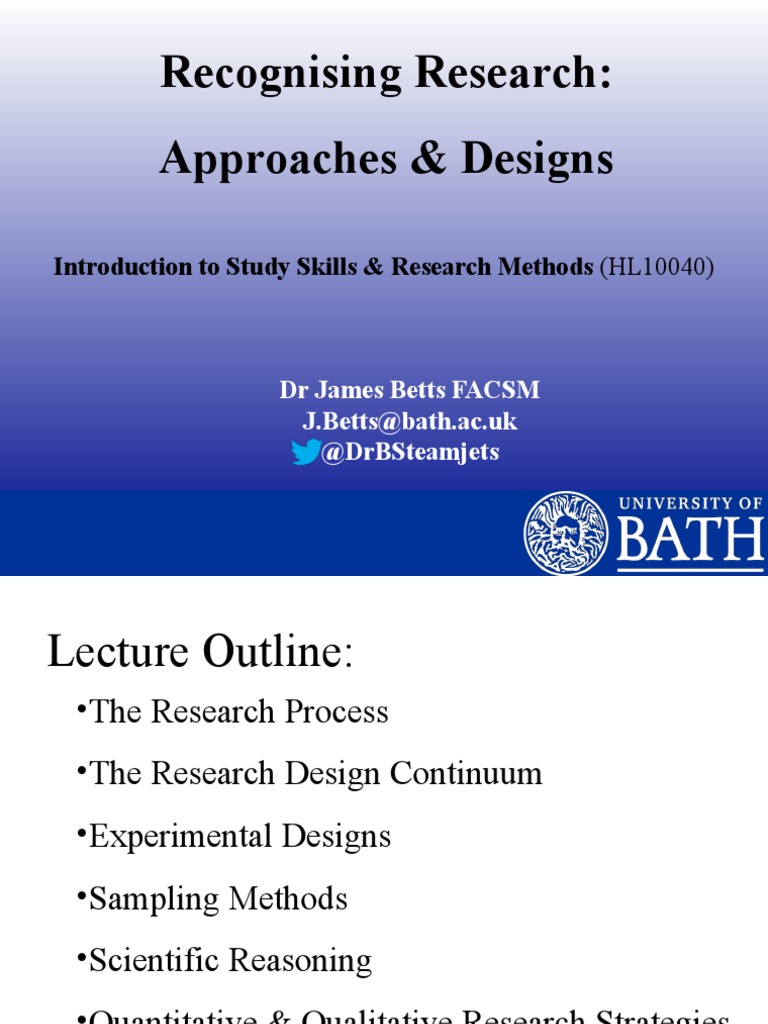 Lecture 2 (Handout) | PDF | Quantitative Research | Experiment