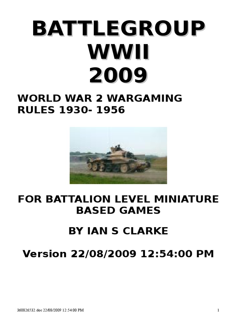 BATTLEGROUP WWII v1.2 | PDF | Anti Aircraft Warfare | Missile