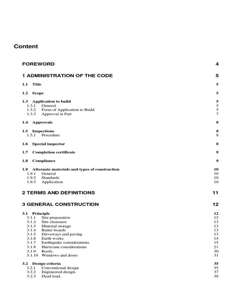 Trinidad Tobago Small Building Code Draft PDF | PDF | Roof | Wall