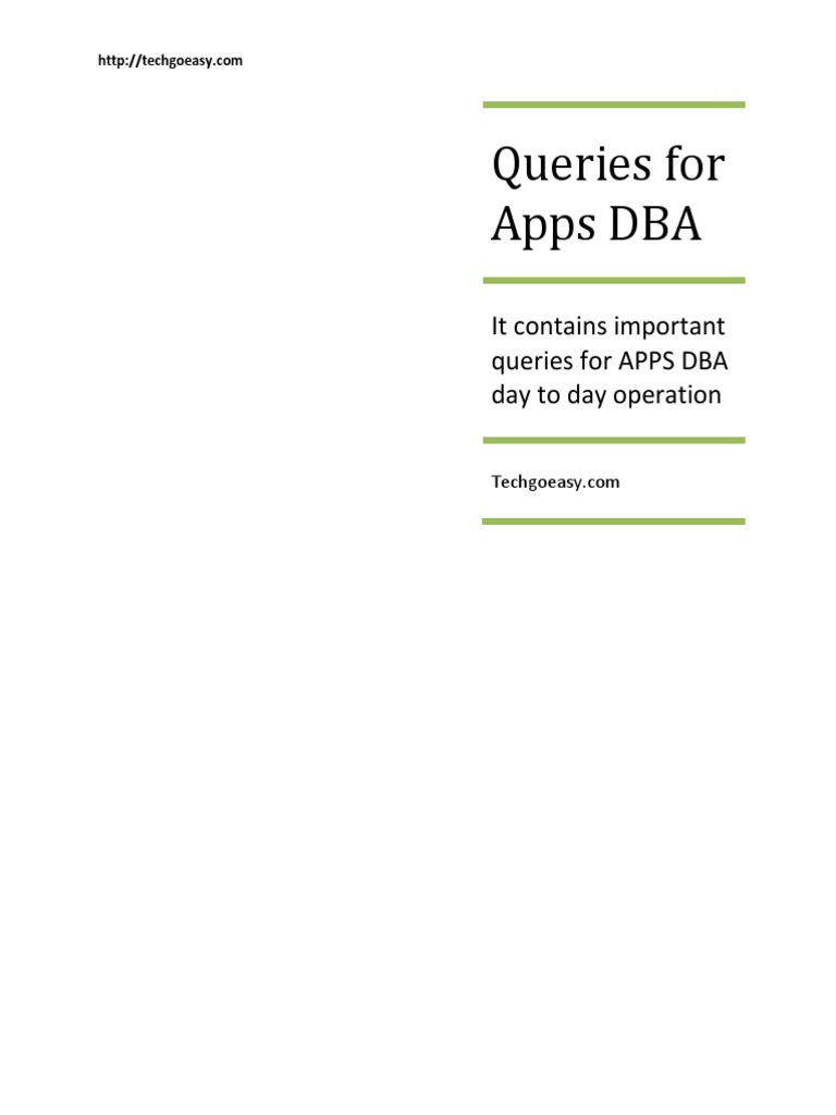 Useful Scripts For Apps Dba Pdf Oracle Database Information