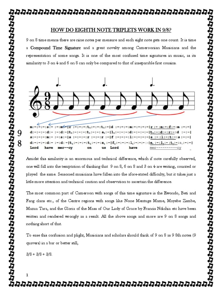 How Do Eighth Note Triplets Work in 9 On 8 Time by Bua Nyoh Bertrand ...