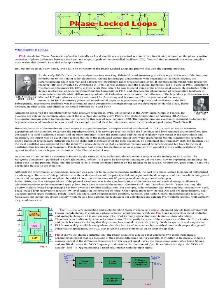 Phase Locked Loops | PDF | Detector (Radio) | Computer Engineering