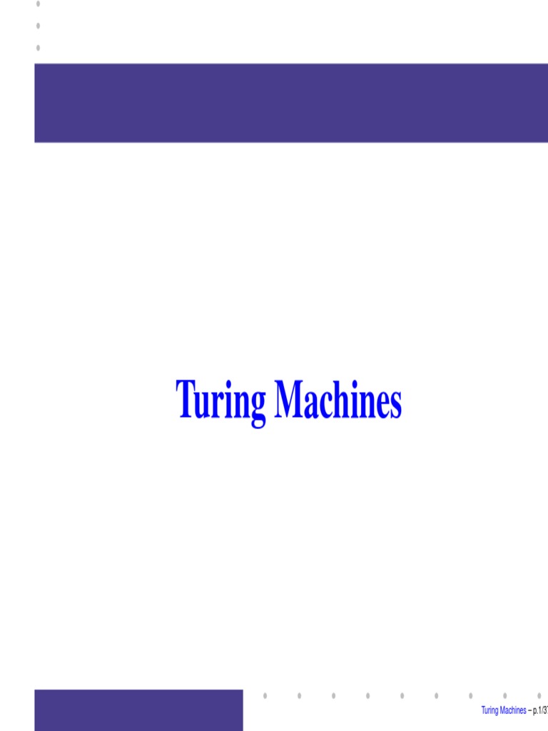 Turing Machine | PDF | Applied Mathematics | Theoretical Computer Science