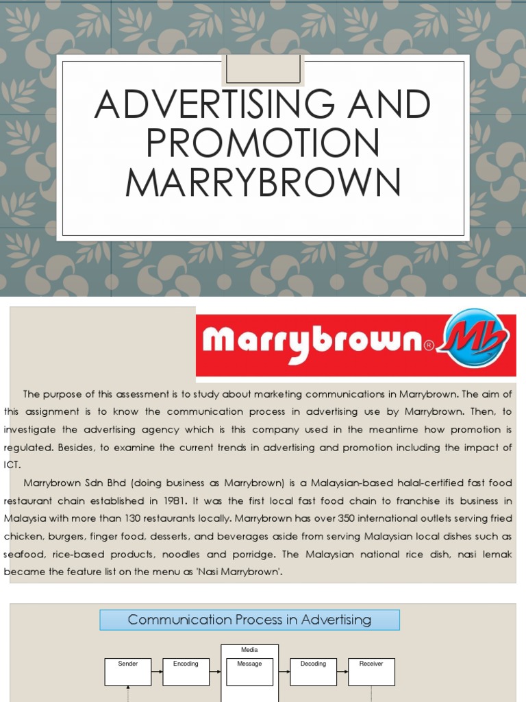 Marrybrown Advertising Strategies Analysis | PDF | Advertising ...
