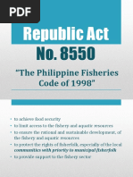 RA 8550 As Amended by RA 10654 Fisheries Code | PDF | Coral | Coral Reef