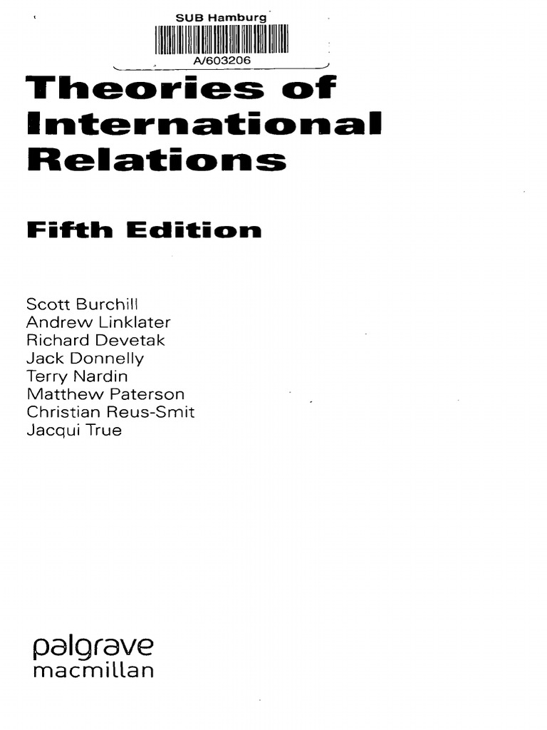 Theories of International Relations: Fifth Edition | PDF ...