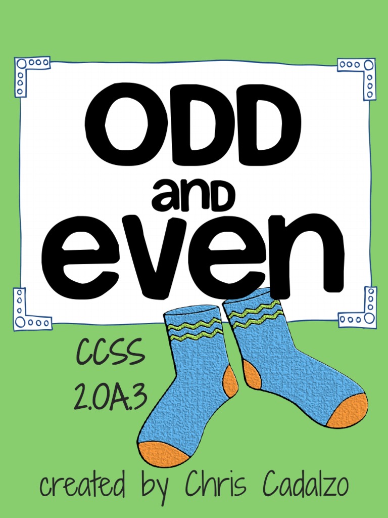Odd Even: Ccss 2.OA.3 Created by Chris Cadalzo | PDF | Communication ...