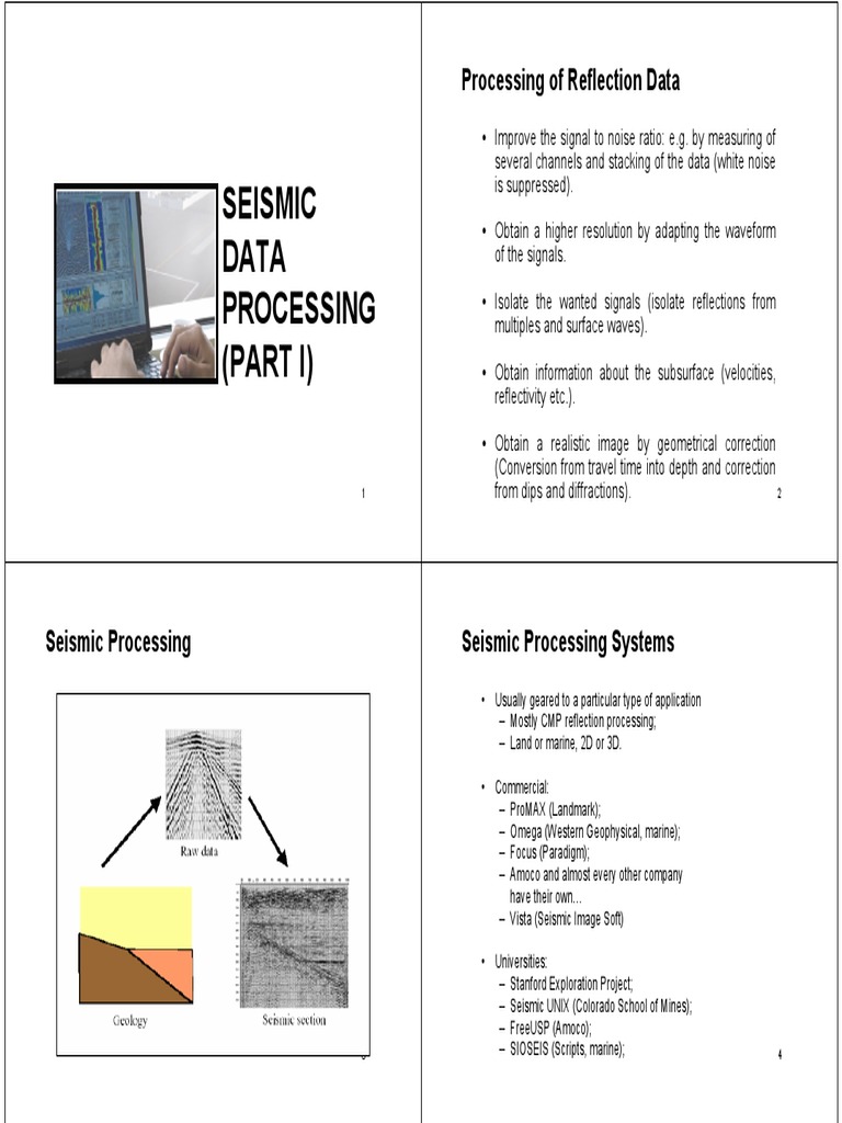 Seismic Data Processing Overview | PDF | Reflection Seismology | Filter ...