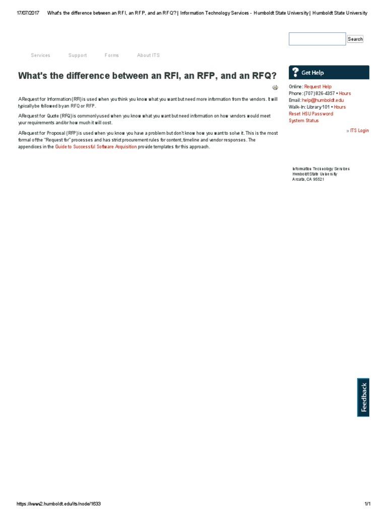 RFI, RFP, RFQ Explained: Key Differences | PDF | Computers