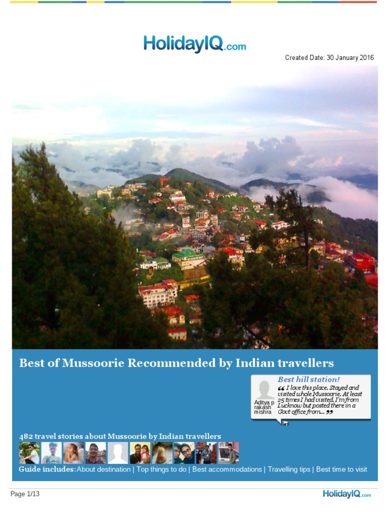 Best of Mussoorie Recommended by Indian Travellers: Created Date: 30 ...