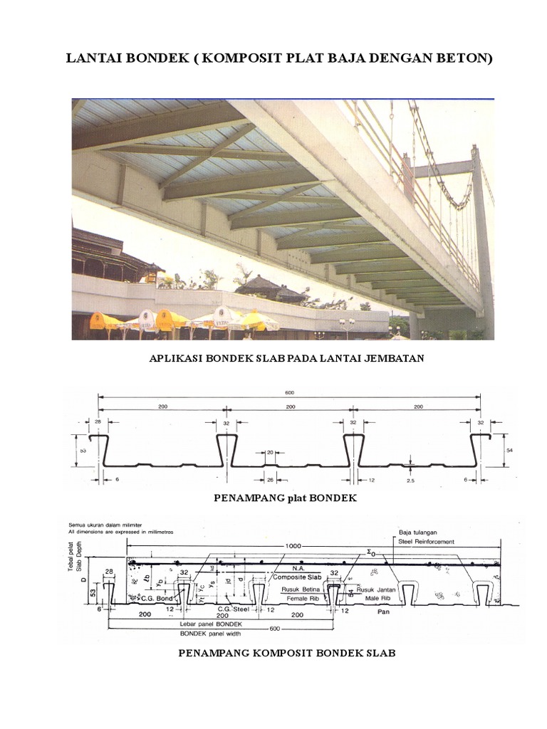 Bondek Slab untuk Lantai Jembatan | PDF